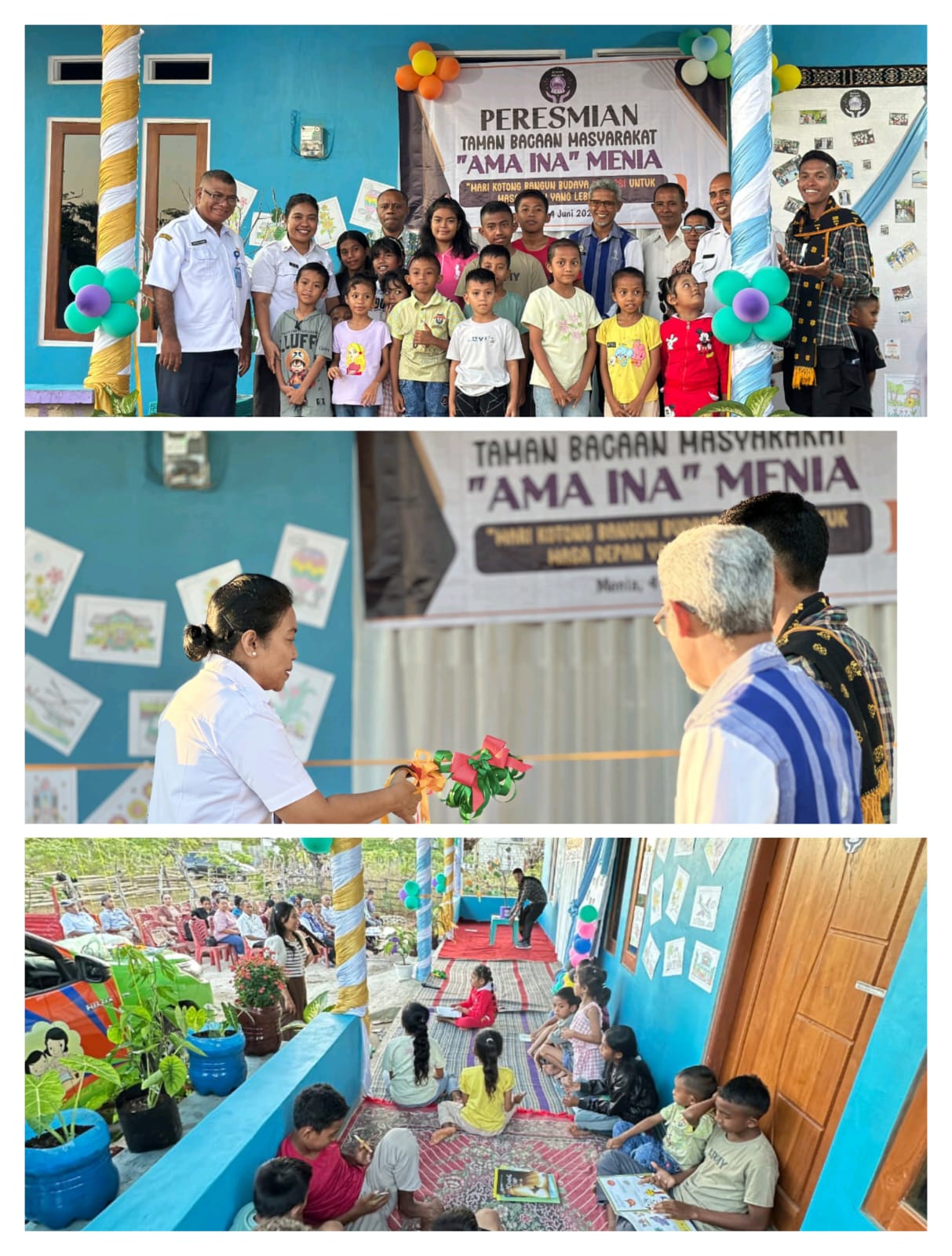 Diresmikan Kadis Perpustakaan, Ini Visi Misi Taman Baca Ama Ina ...